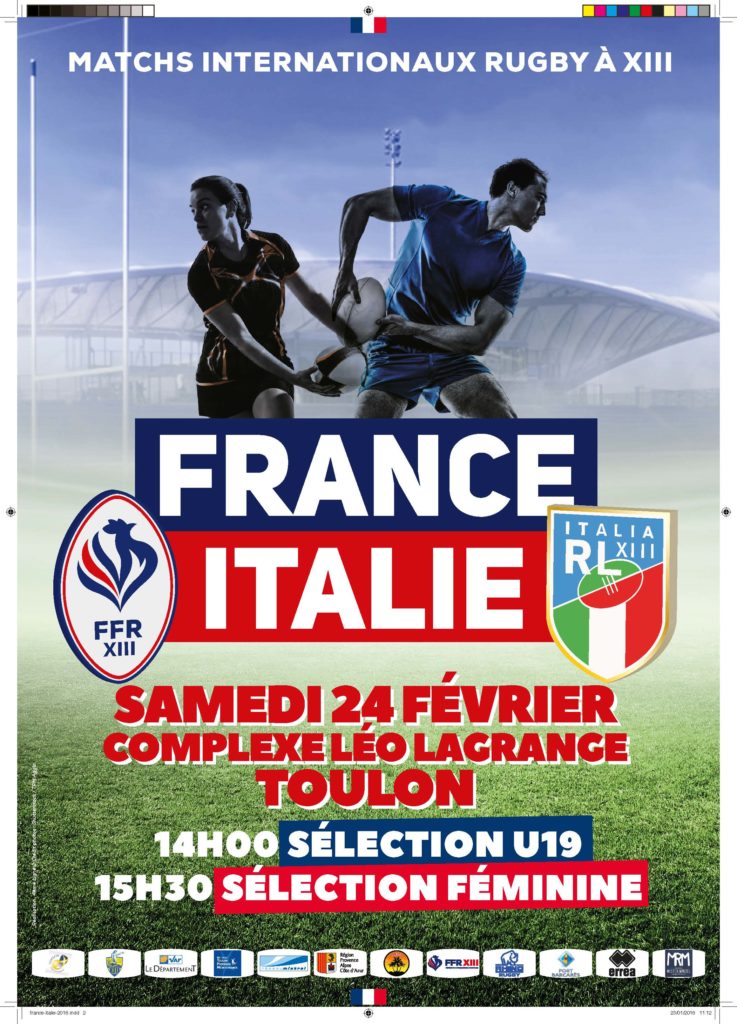 Les affiches tous formats pour France vs Italie à Toulon le 24 février ...