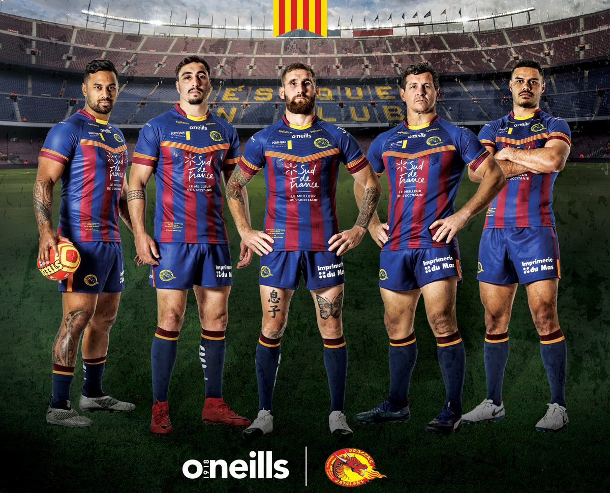 Dragons Catalans: Le maillot du Camp Nou dévoilé - Fédération Française ...