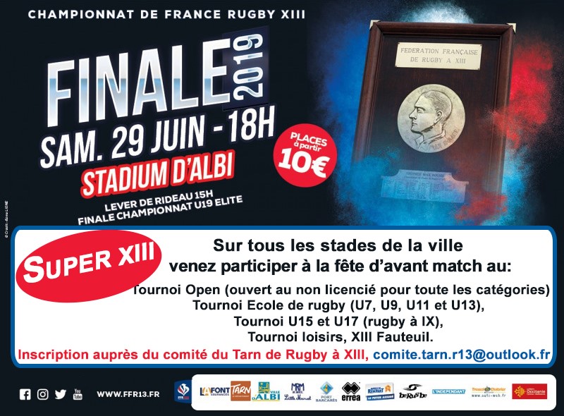 SUPER XIII ALBI – 29 juin 2019 - Fédération Française de Rugby à XIII