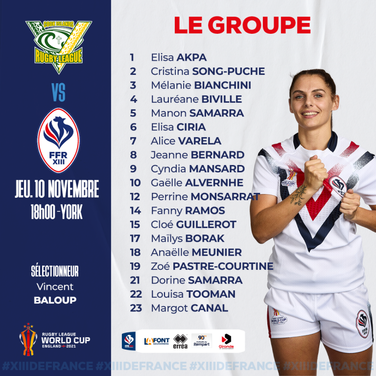 Le groupe pour les Îles Cook - Fédération Française de Rugby à XIII