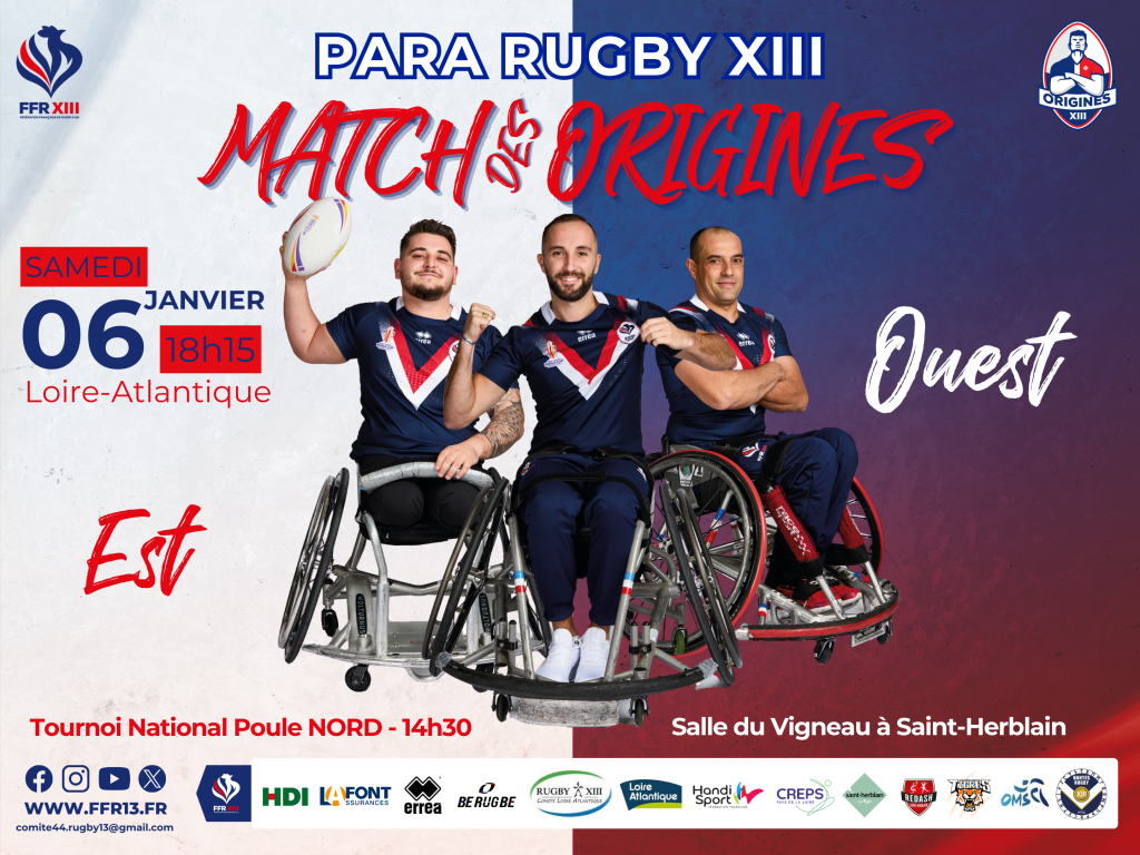 Para Rugby XIII - le match des Origines c'est samedi - Fédération ...